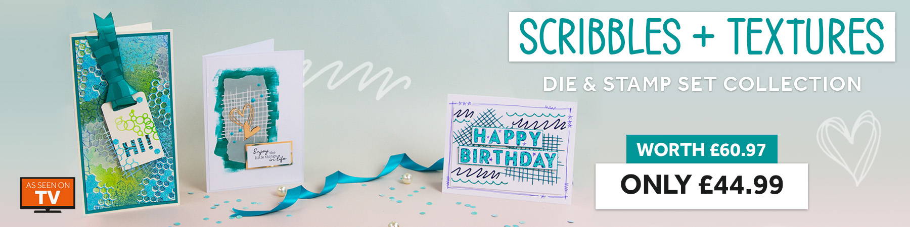 Scribbles & Textures Die and Stamp Collection – Tonic Studios